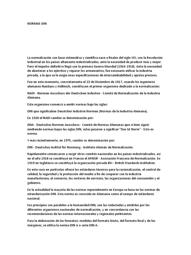 Normas Din | PDF