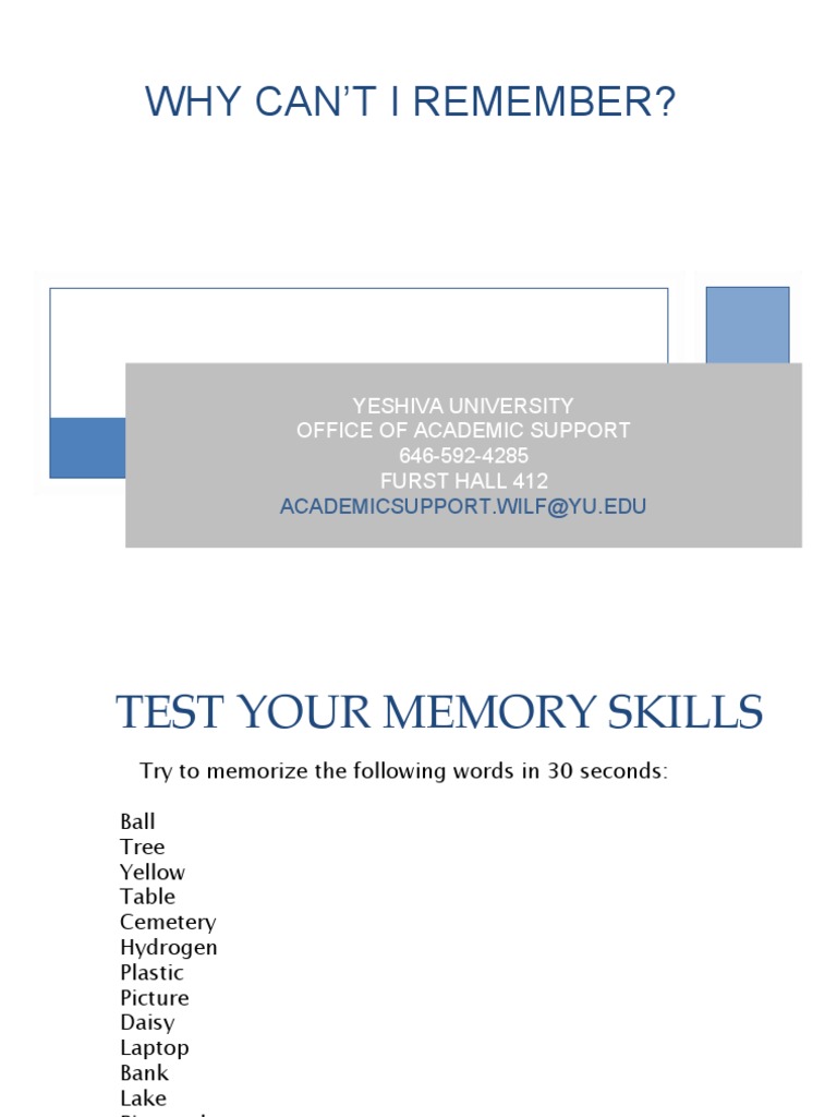 Test - Your - Memory - Skills | PDF | Memory | Neuroplasticity