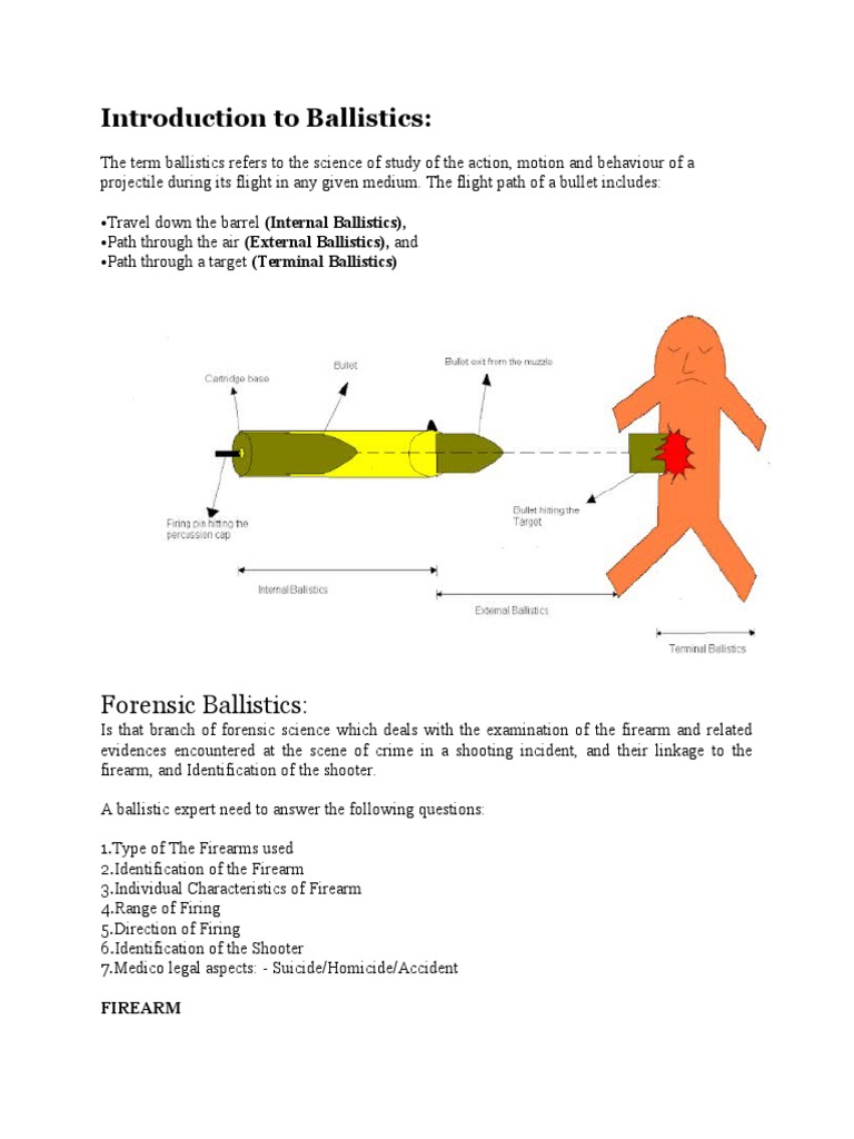 Forensic Ballistics Overview and Analysis | PDF | Gun Barrel | Firearms