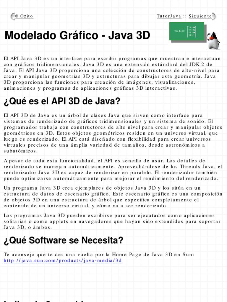 Modelado Grafico 3D en Java | PDF | Informática