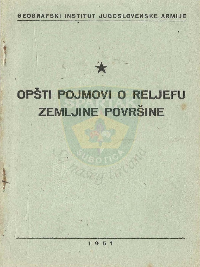 Opsti Pojmovi o Reljefu Zemljine Povrsine | PDF