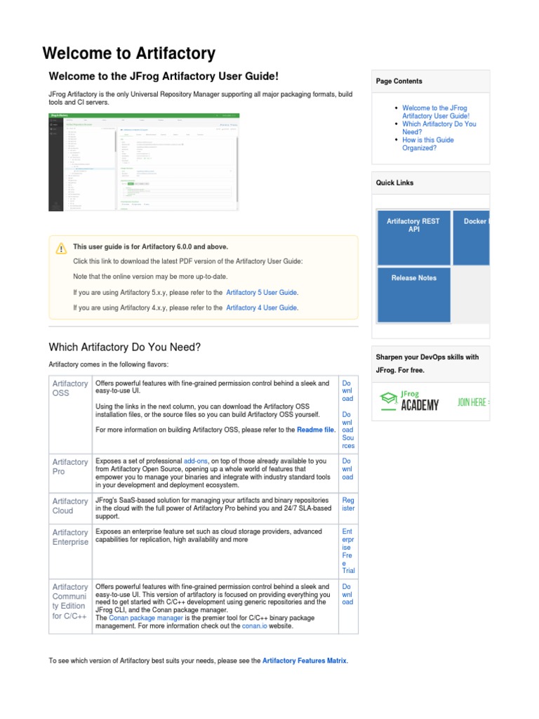 RTF-WelcometoArtifactory-300821-1730-170 | PDF | Software Repository ...