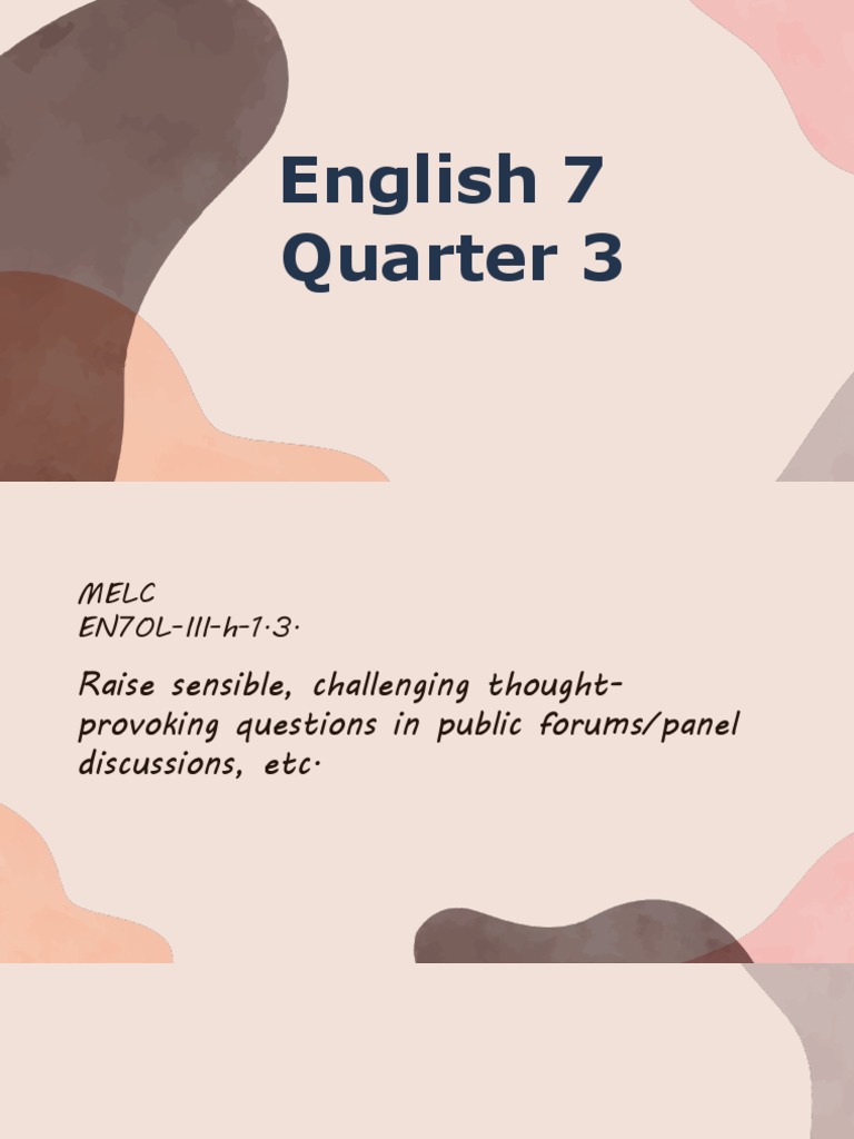 Recap (Thought-Provoking Questions) | PDF