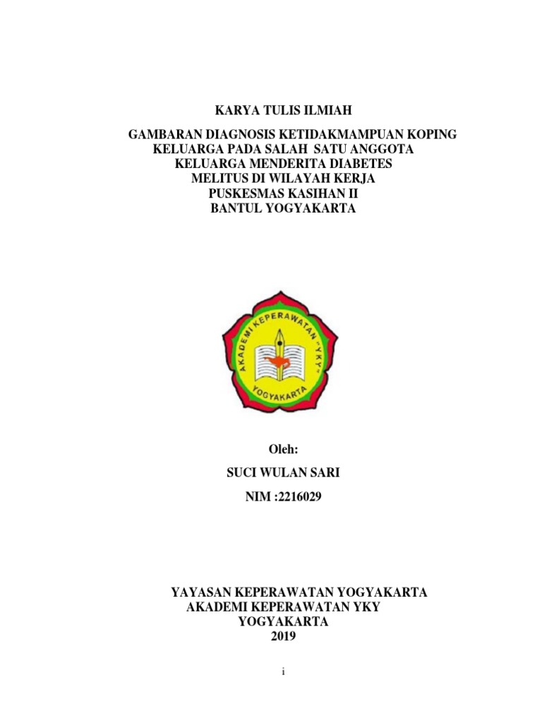 Karya Tulis Ilmiah Keperawatan Keluarga (Suci Wulan Sari) | PDF