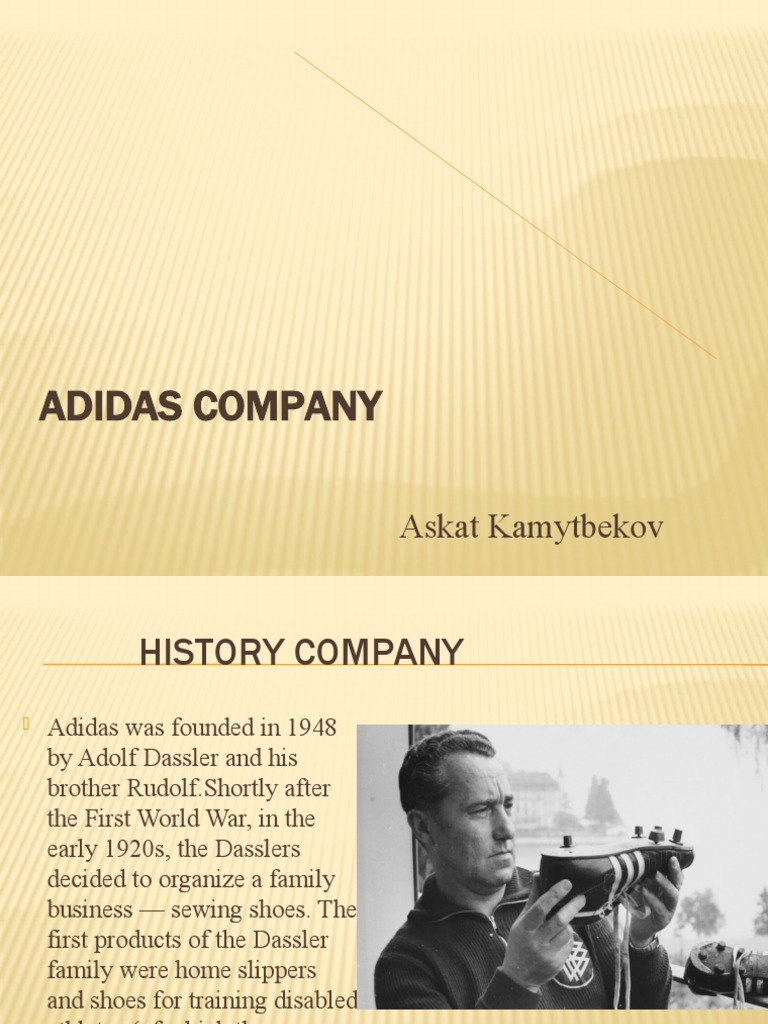 Adidas Company History and Founding | PDF
