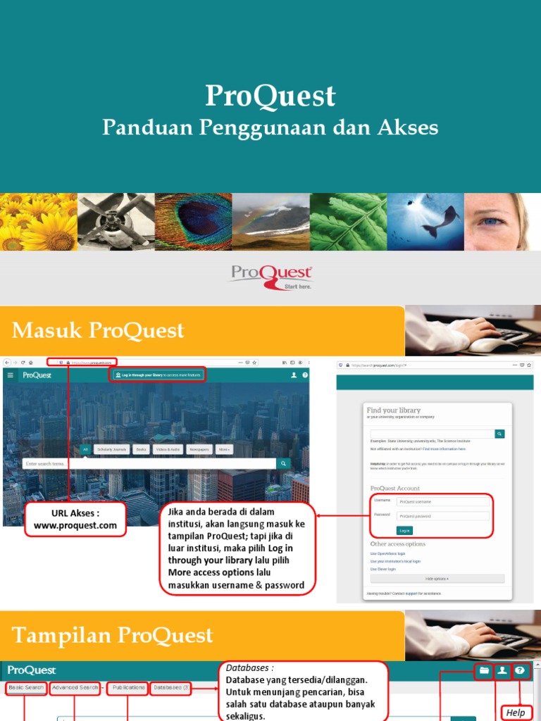 Panduan Akses ProQuest | PDF