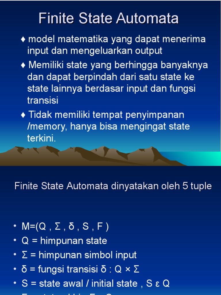 Pengenalan Finite State Automata (FSA) | PDF