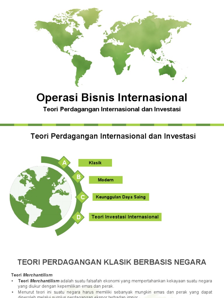 Operasi Bisnis Internasional: Teori Perdagangan Internasional Dan ...