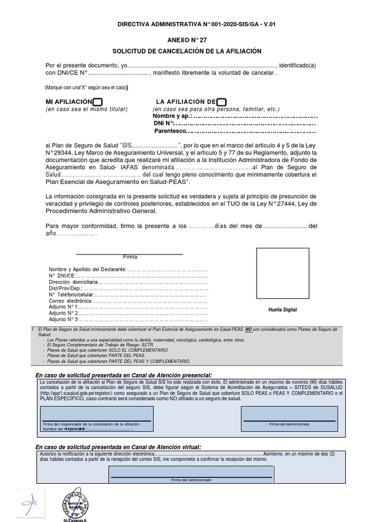 Anexo 27 Sis | PDF