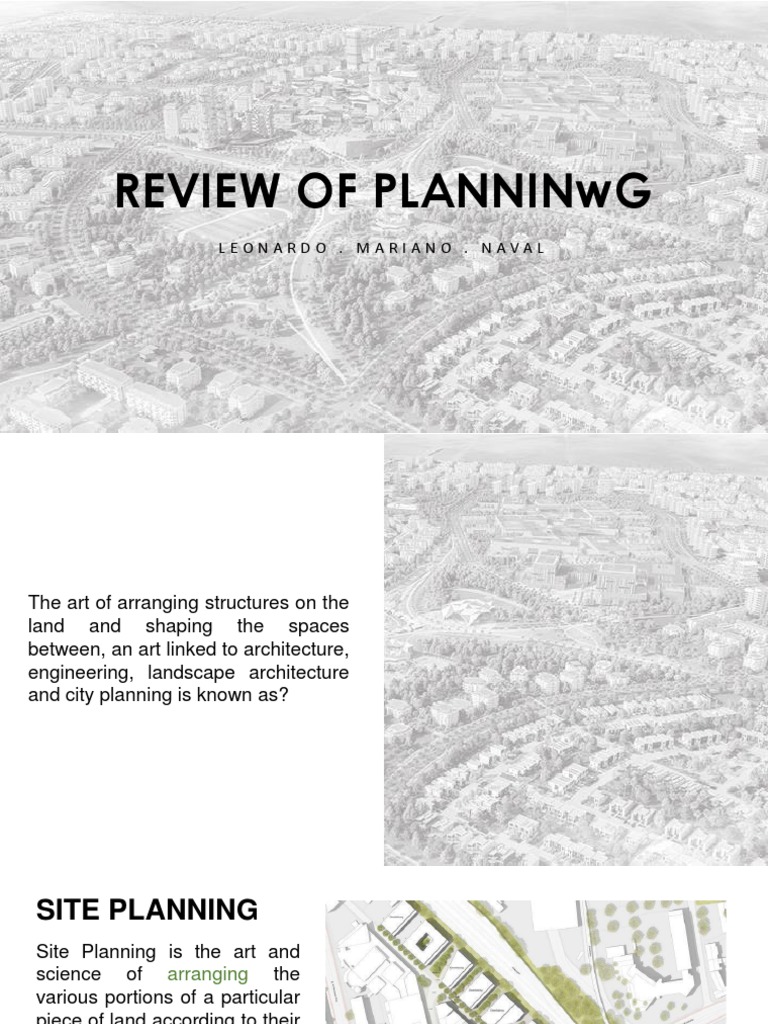 Group 3 - Review of Planning | PDF | Urban Planning | Land Use