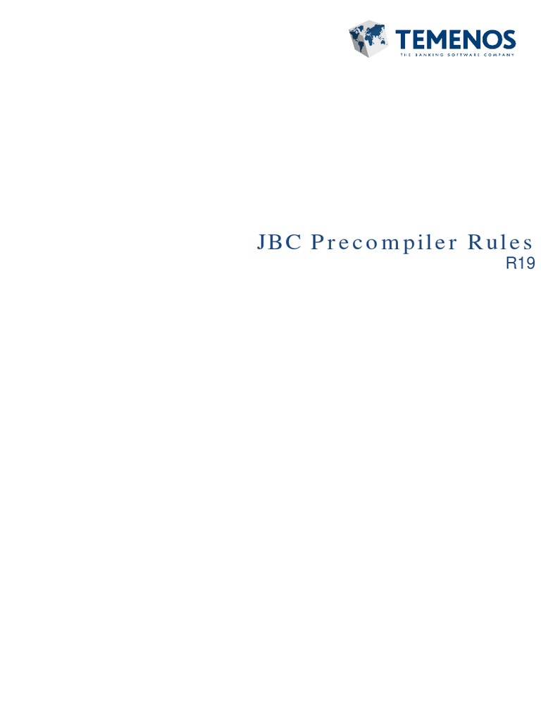TAFJ - JBC Precompiler Rules | PDF | Copyright | Computer Programming