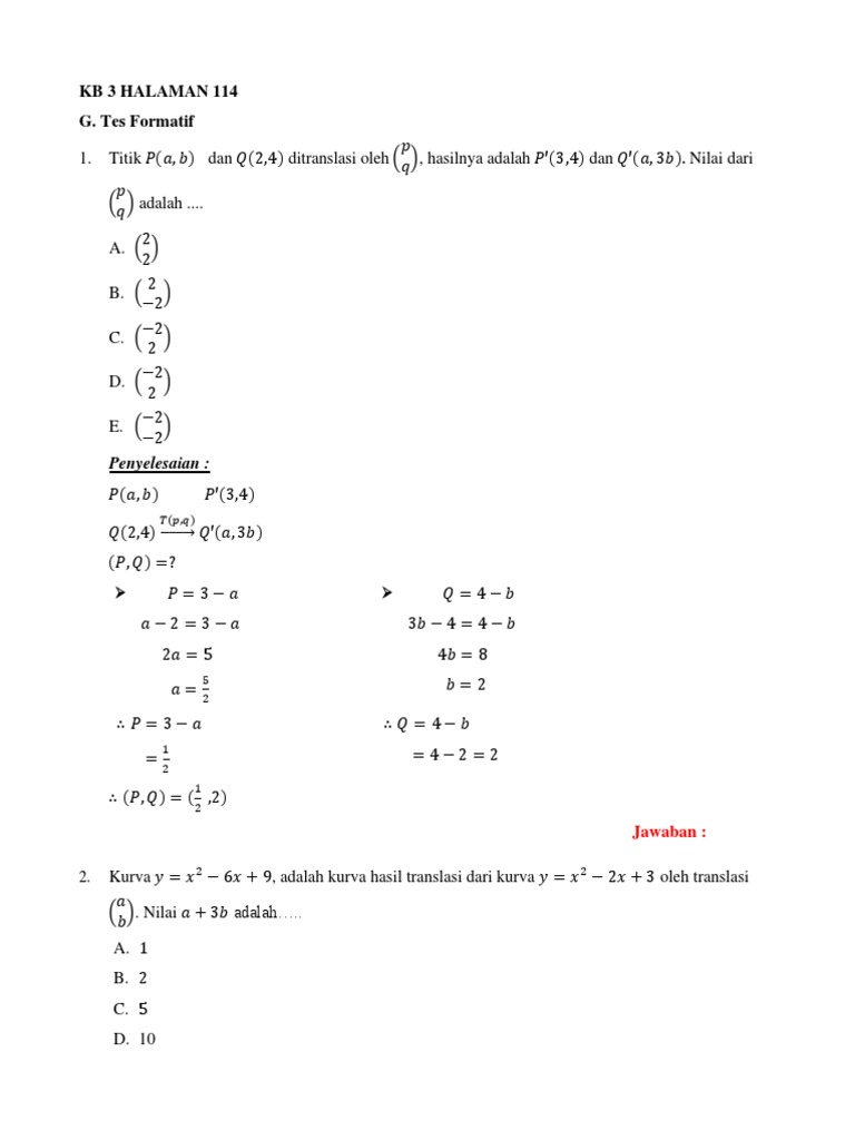 MODUL 1 GEOMETRI KB3 Dan KB4 | PDF