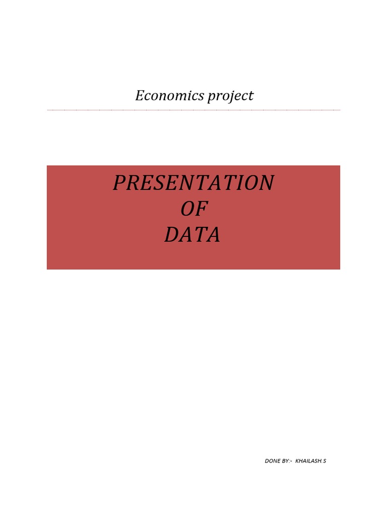 Economics Project | PDF | Histogram | Data