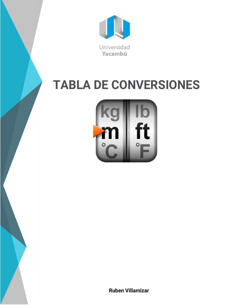 MF - 01 - 005 - Tabla de Conversiones | PDF | Units Of Measurement | Pressure