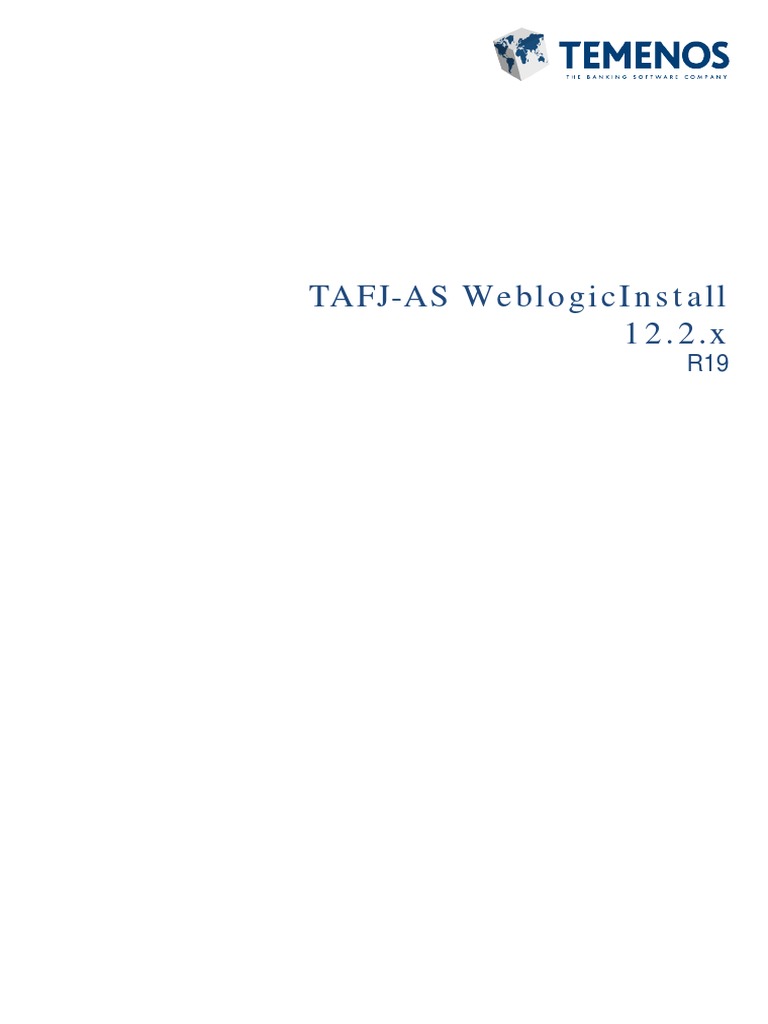 TAFJ-AS WebLogicInstall | PDF | Microsoft Windows | Java (Programming Language)