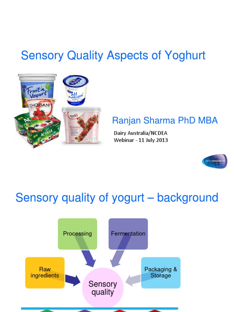 Yoghurt Basics - Chemistry, Rheology and Technology - Dairy Australia ...