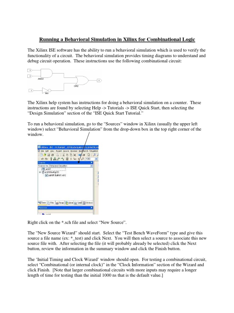 Xilinx Behavioral Simulation Pdf Electronic Circuits Simulation