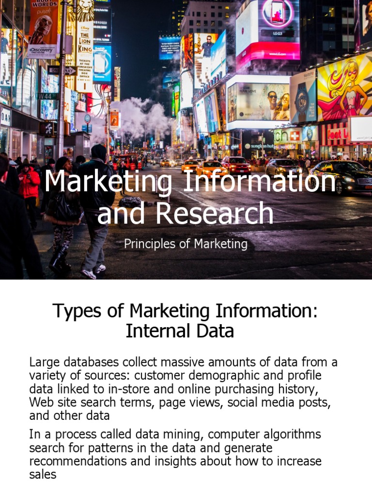 Marketing Information and Research | PDF | Marketing | Marketing Research