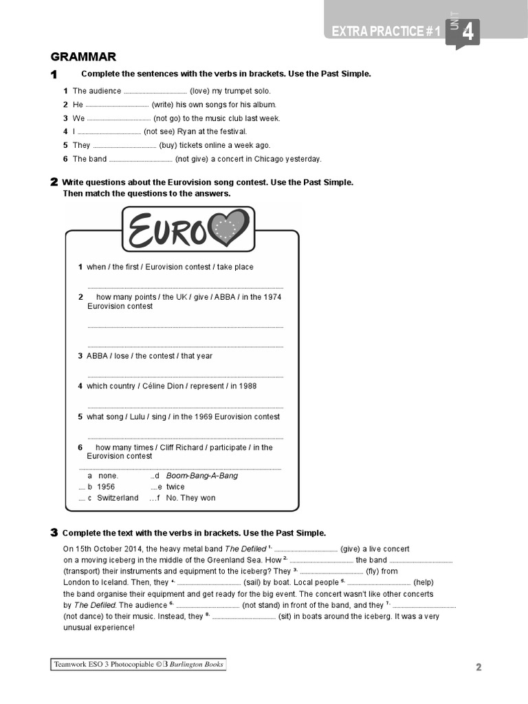 Grammar: Extra Practice # 1 | PDF | Linguistics