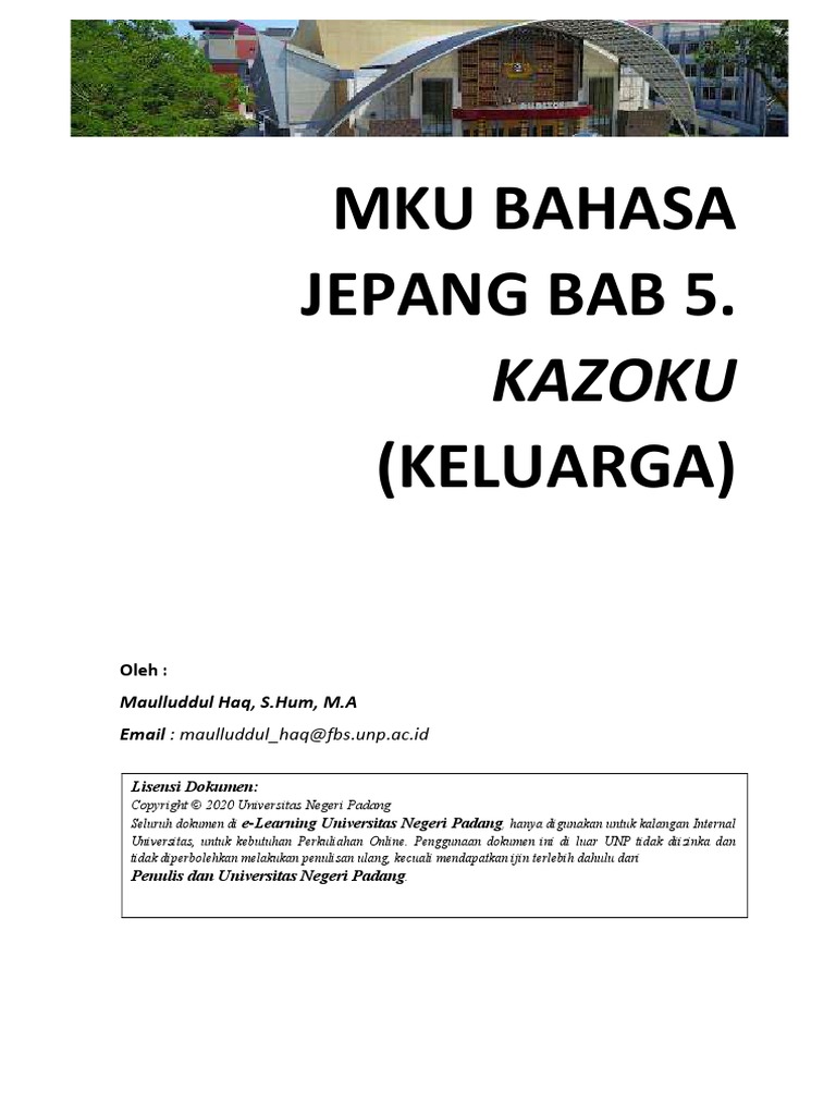 Modul 5. MKU Bahasa Jepang | PDF