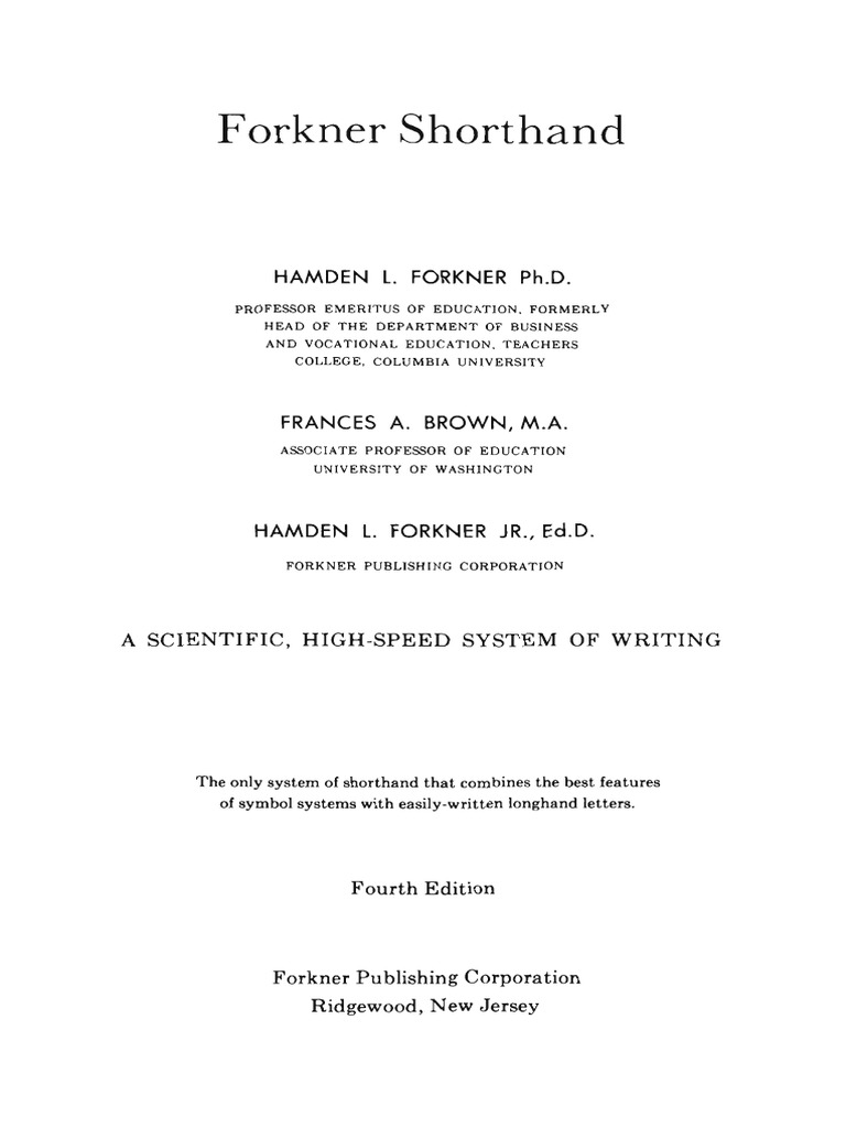 Forkner 4th Edition | PDF