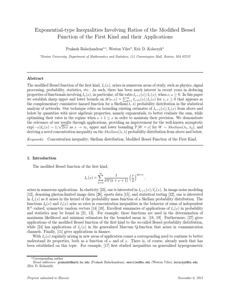Exponential-Type Inequalities Involving Ratios of The Modified Bessel Function of The First Kind ...