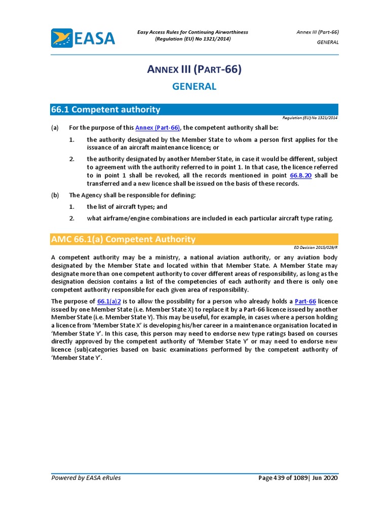 Part 66 Annex III | PDF | Electrical Connector | Aviation