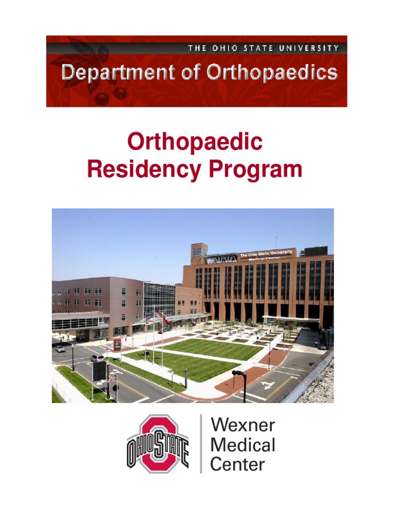 OSU Orthopaedics Residency Program Brochure | PDF | Residency (Medicine ...