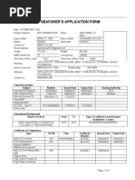 CV Form For Seaman | PDF | Ships | Sailor