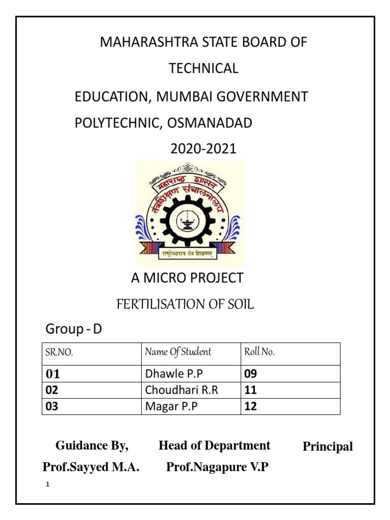 EST Micro Project Fertilisation of Soil.. ( ) | PDF | Compost | Fertilizer