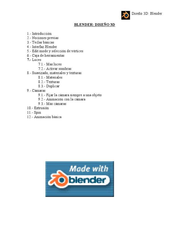 Manual Blender | PDF