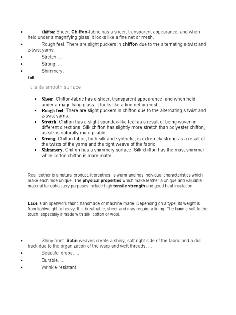 Answer To Fabric | PDF | Yarn | Textiles