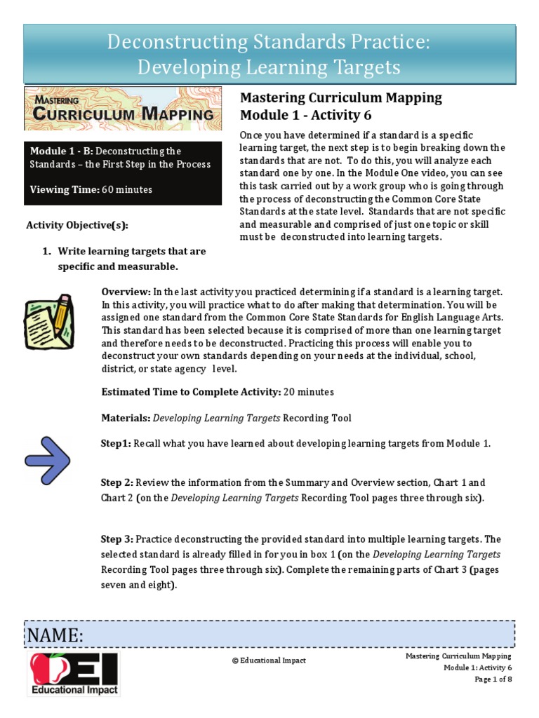 Deconstructing Standards Practice-1 | PDF | Curriculum | Learning