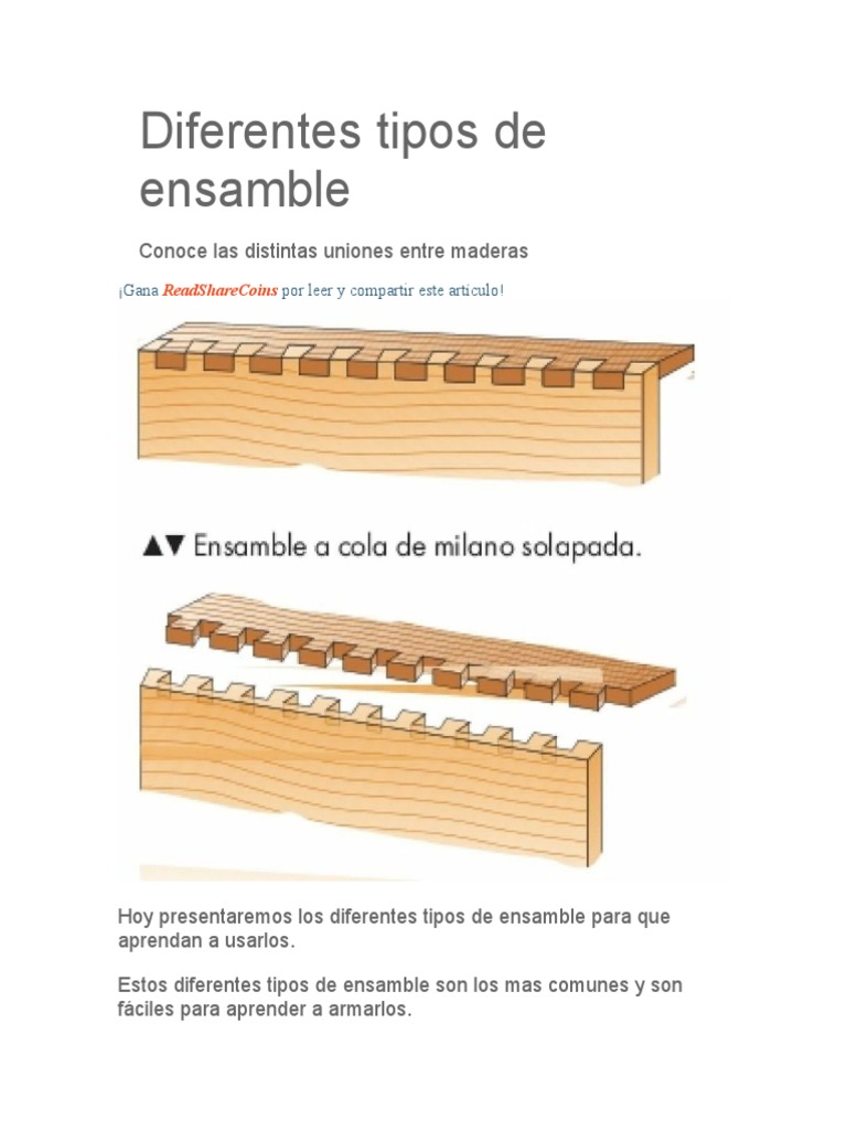 Diferentes Tipos de Ensamble | PDF | Construcción | Soldadura