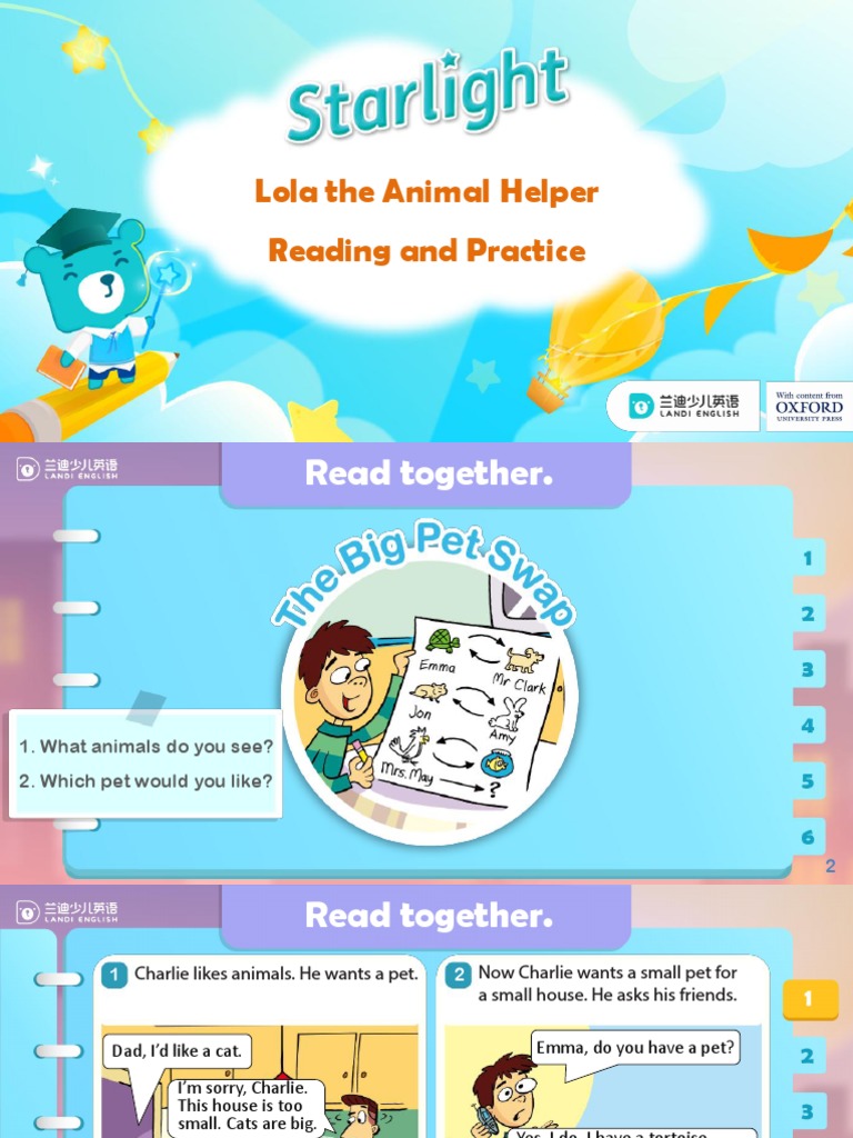 Lola The Animal Helper Reading | PDF