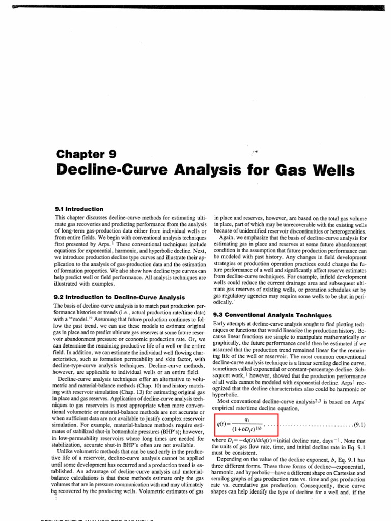 Decline Equations Chapter | PDF
