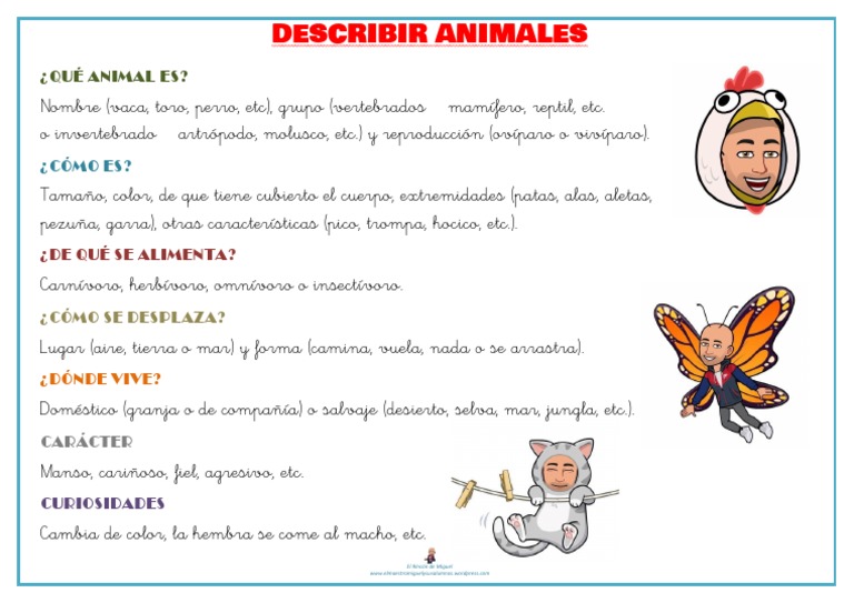 Descripcion de Animales | PDF