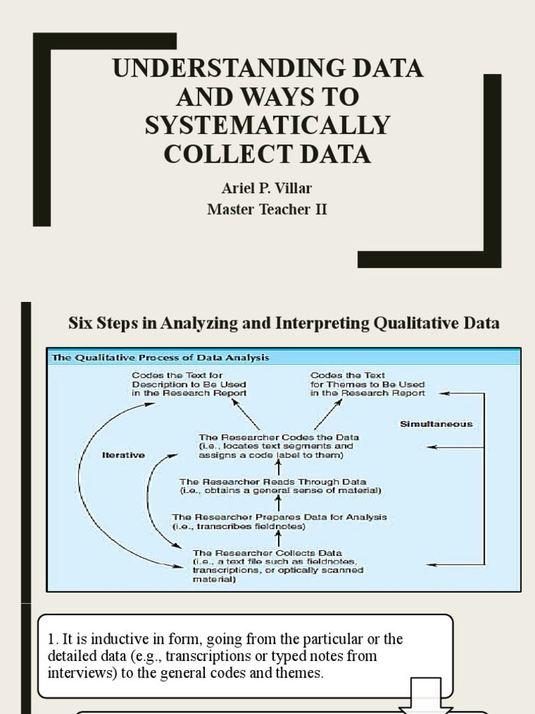 Understanding Data And Ways To Systematically Collect Data Pdf 