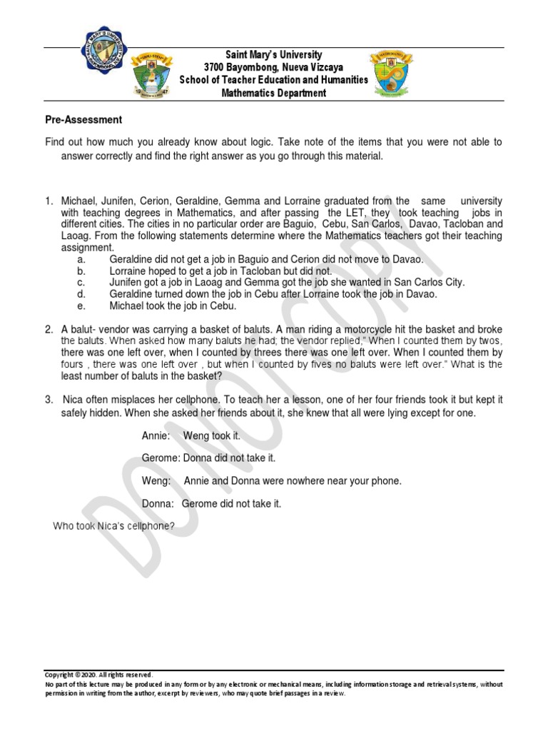 Basic Concepts of Logic | PDF | Argument | Inductive Reasoning