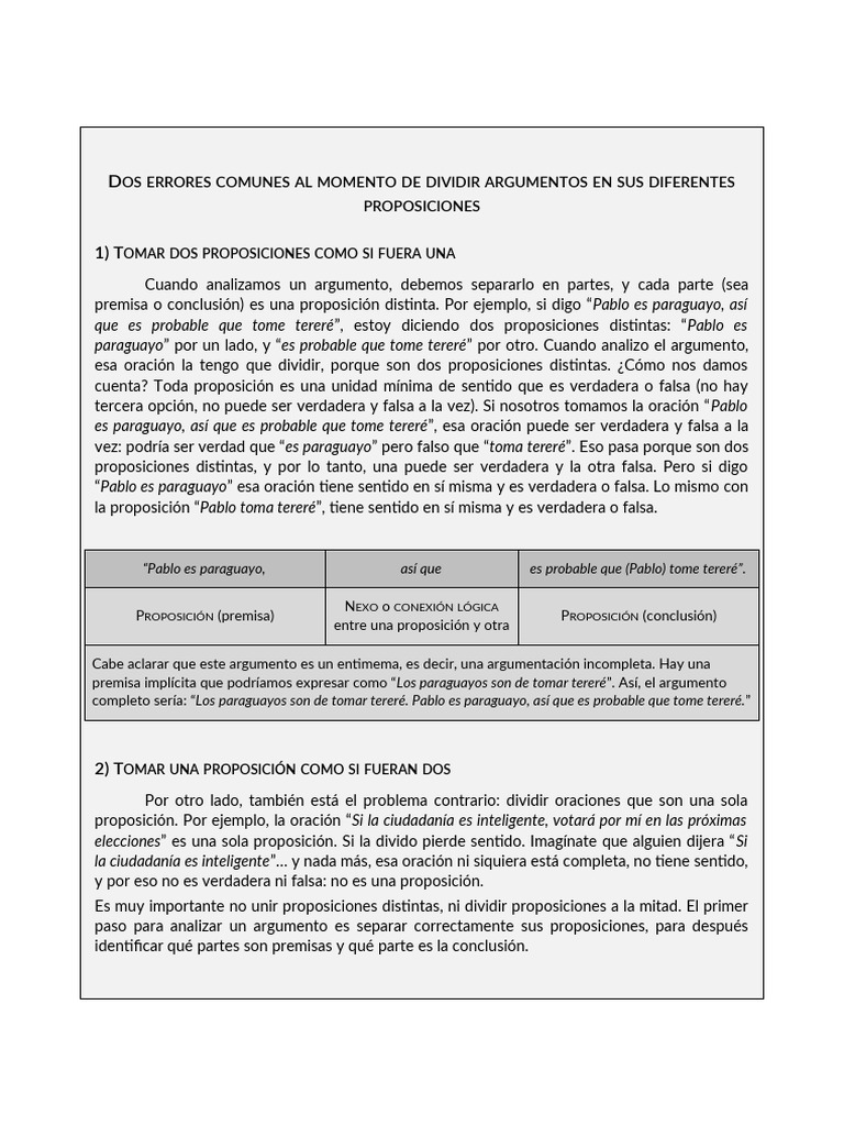 Proposiciones Simples y Compuestas | PDF | Proposición | Argumento