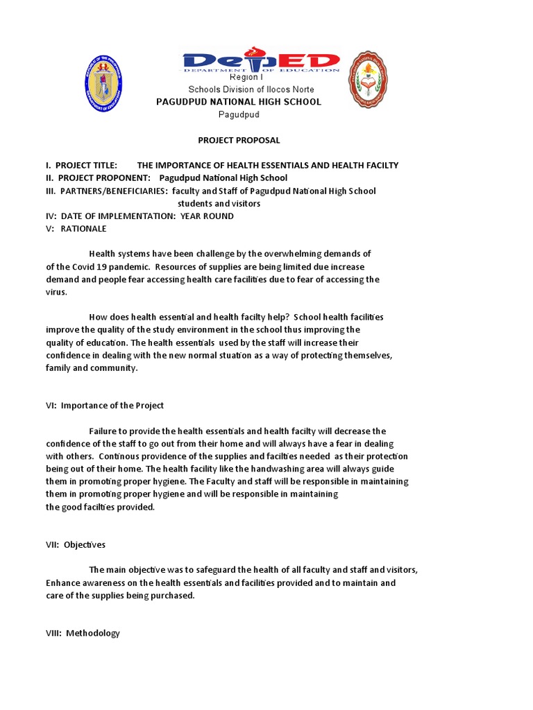 2021 PRoject Proposal | PDF | Hygiene | Health Care