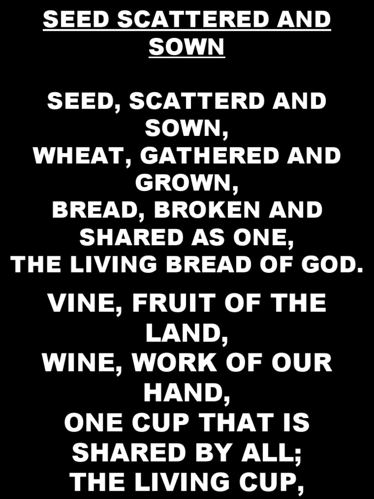 Seed, Scattered and Sown | PDF