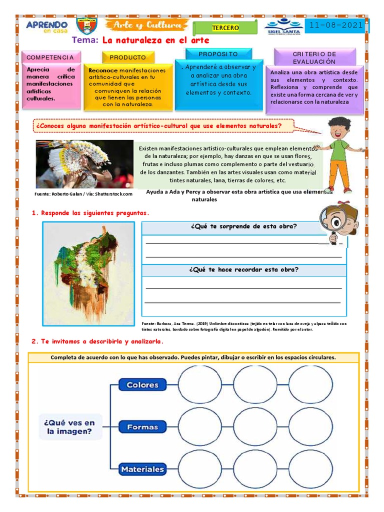 Ficha de Arte | PDF | Telar | Naturaleza