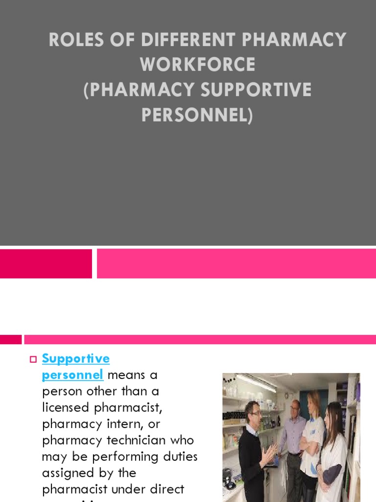 Week 2.ROLES OF DIFFERENT PHARMACY WORKFORCE | PDF | Pharmacy | Medical ...