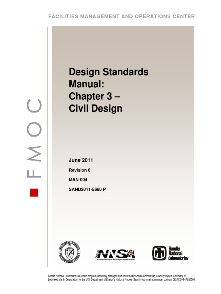 Design Standards Manual: Chapter 3 - Civil Design: Facilities ...