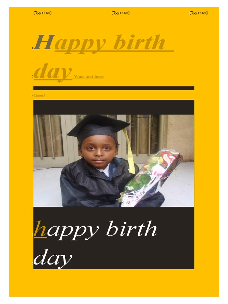 Happy Birth Day Your Text Here | PDF
