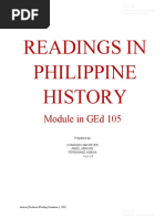 Ged 105 Readings in Philippine History 1 | PDF | Primary Sources