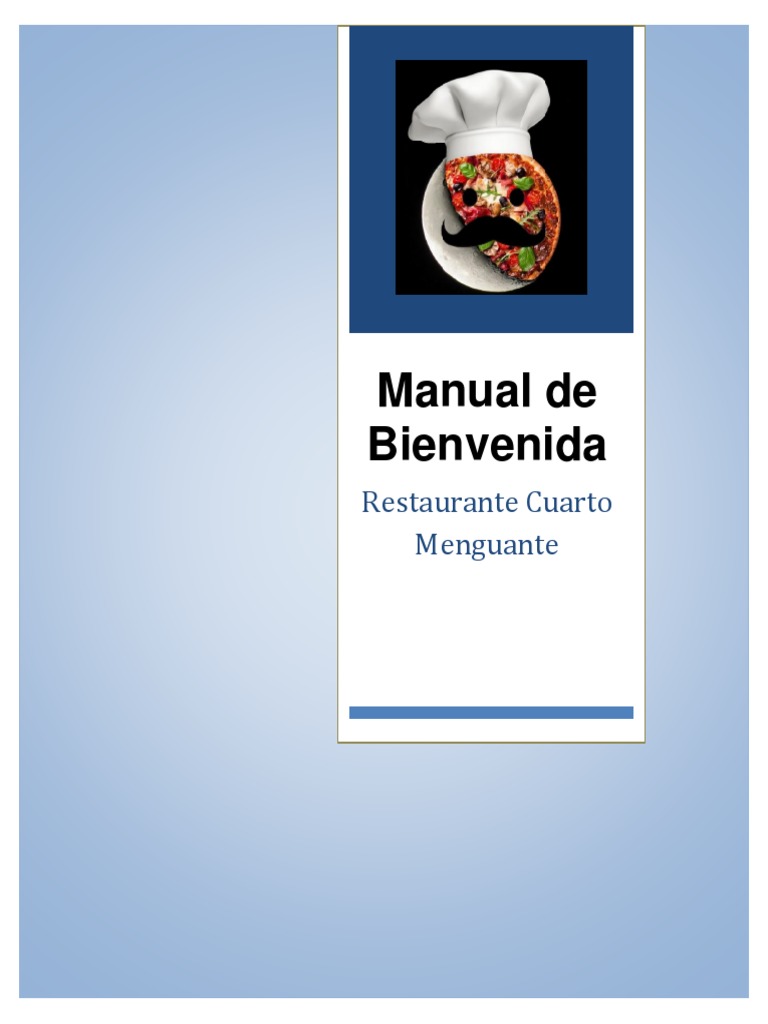 EJEMPLO DE Manual de Bienvenida | PDF