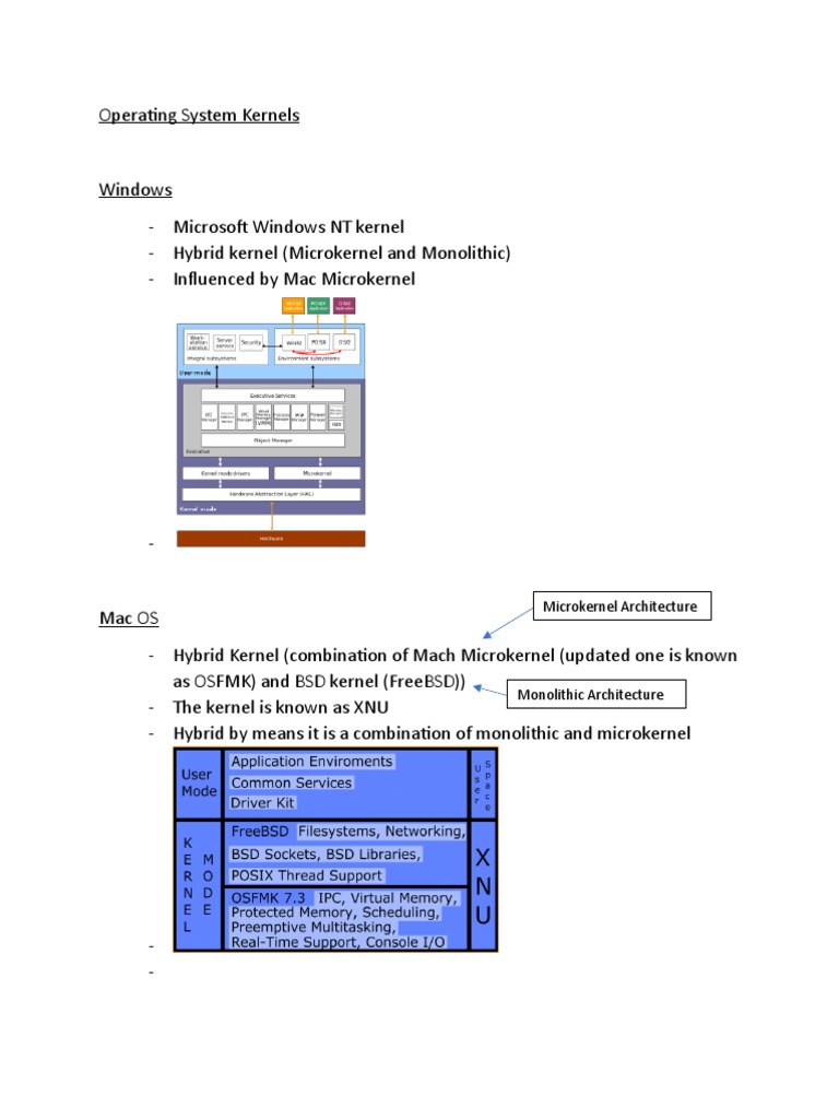 Operating System Kernels | PDF | Kernel (Operating System) | Operating System