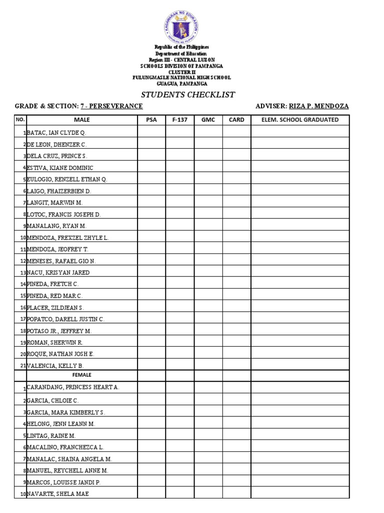 Parents Orientation Attendance | PDF